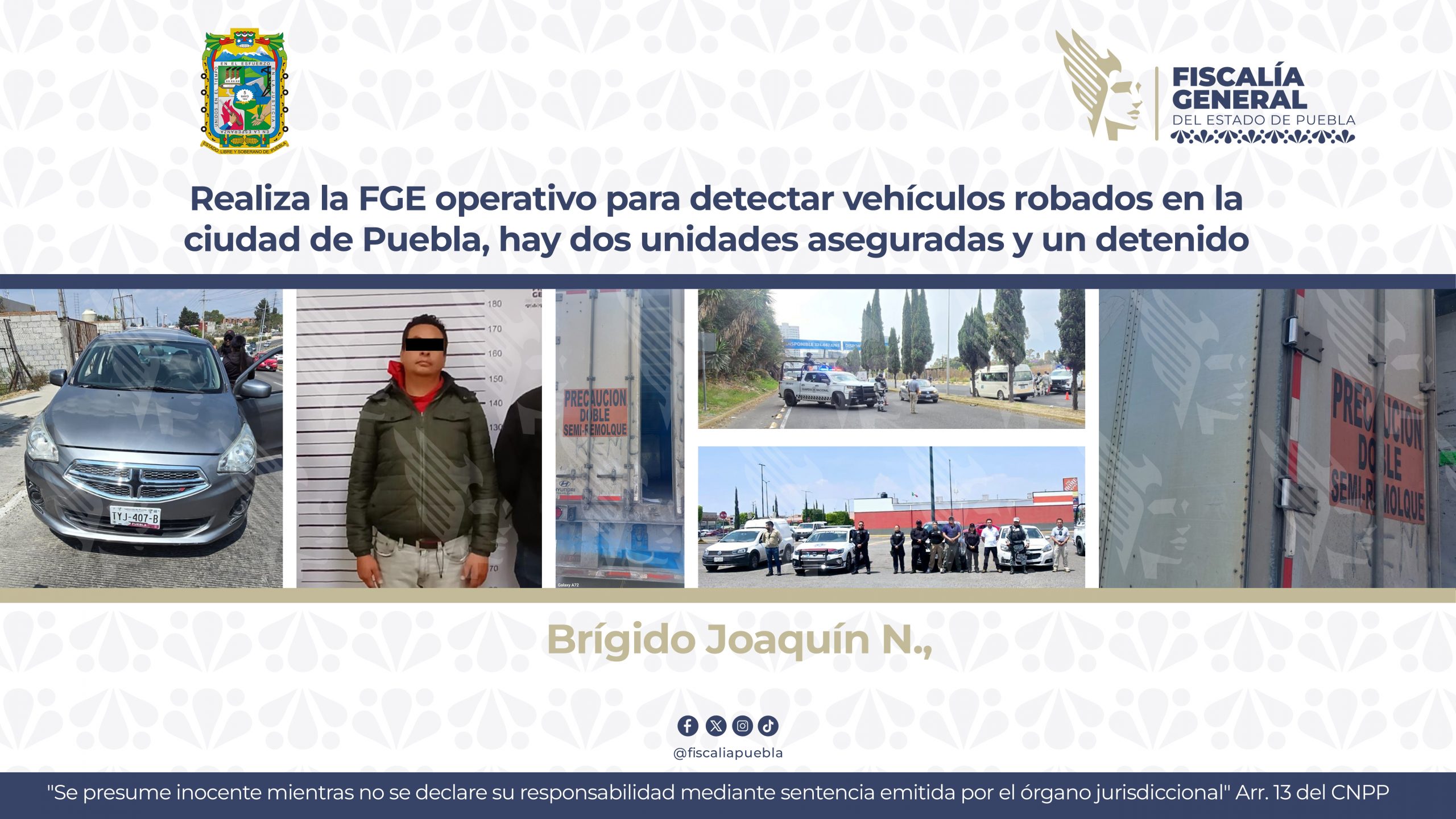 Realiza la FGE operativo para detectar vehículos robados, hay dos ...