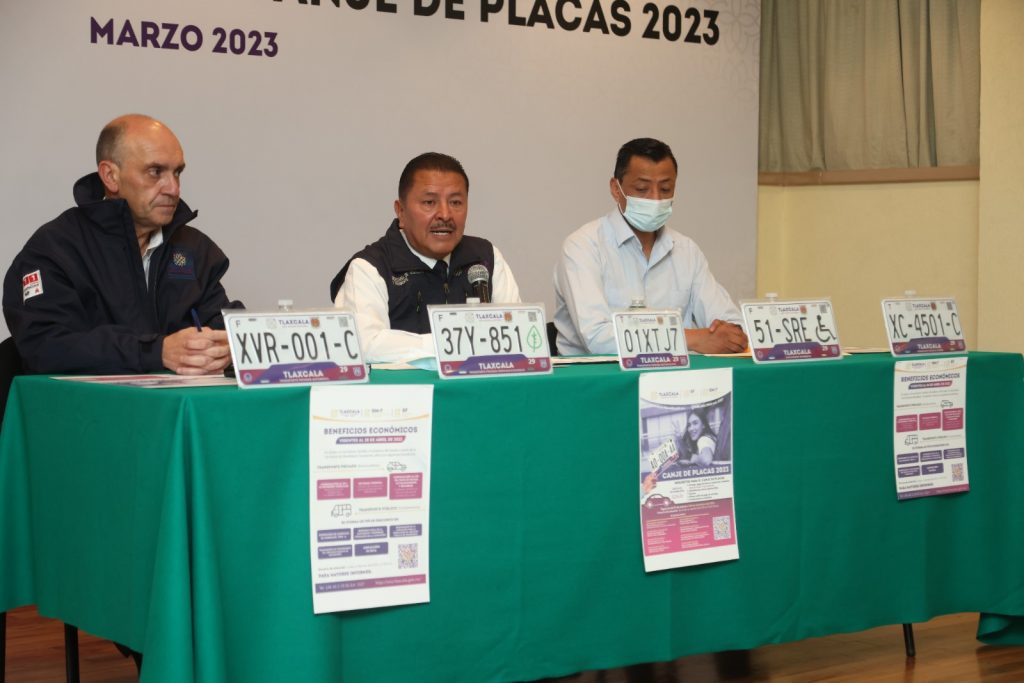 Inicia en Tlaxcala canje de placas vehiculares